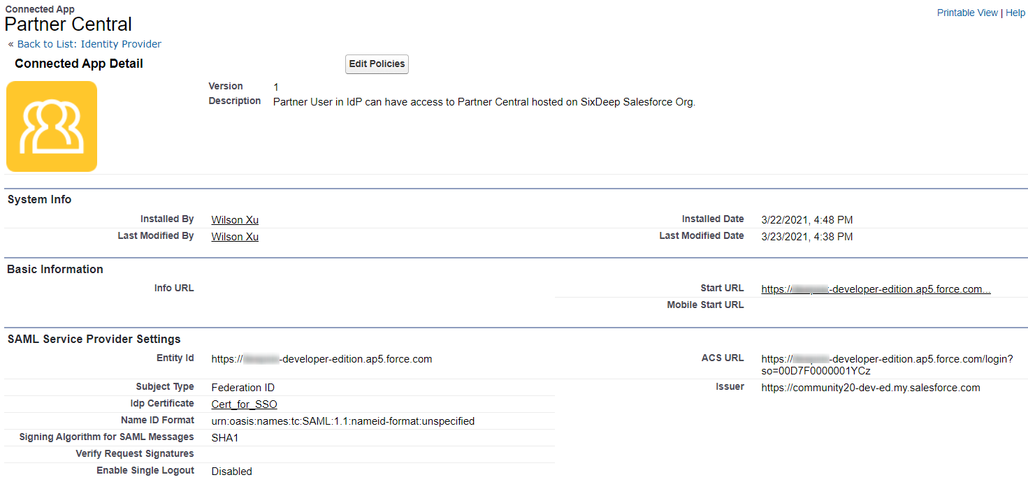 在Salesforce中基于SAML 2.0搭建SSO并启用JIT User Provisioning(SF Orgs间 / SF Org与 ...