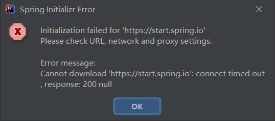IDEA使用Spring initializr 创建SpringBoot项目超时问题解决办法_在idea创建springboot 显示加载超时-CSDN博客