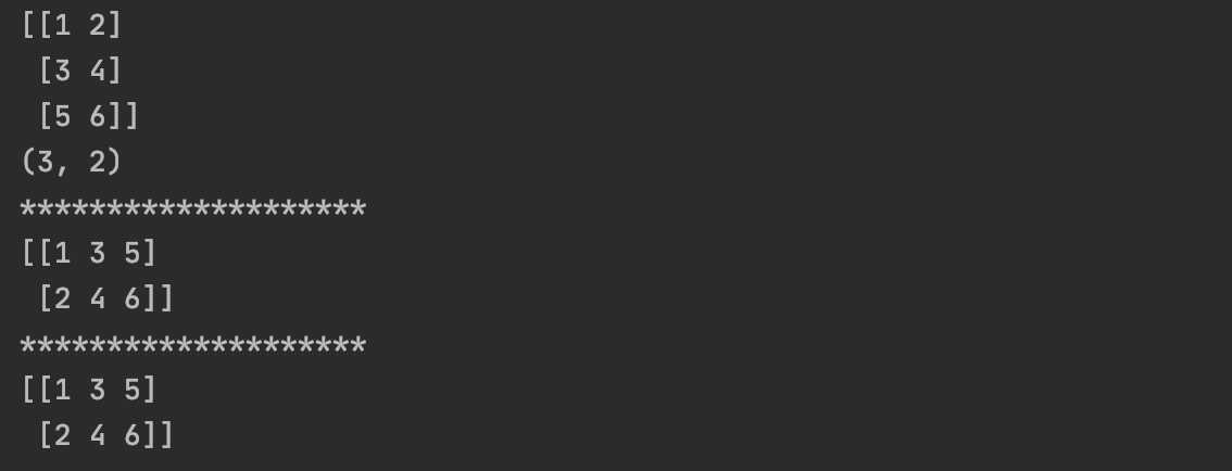 Numpy的形状变化功能（Flatten、Ravel、Transpose、swapaxes）_numpy.flatten-CSDN博客