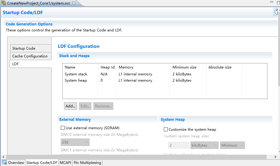 CrossCore Embedded Studio——系统配置文件System Configuration File.svc（三）_cces ide-CSDN博客
