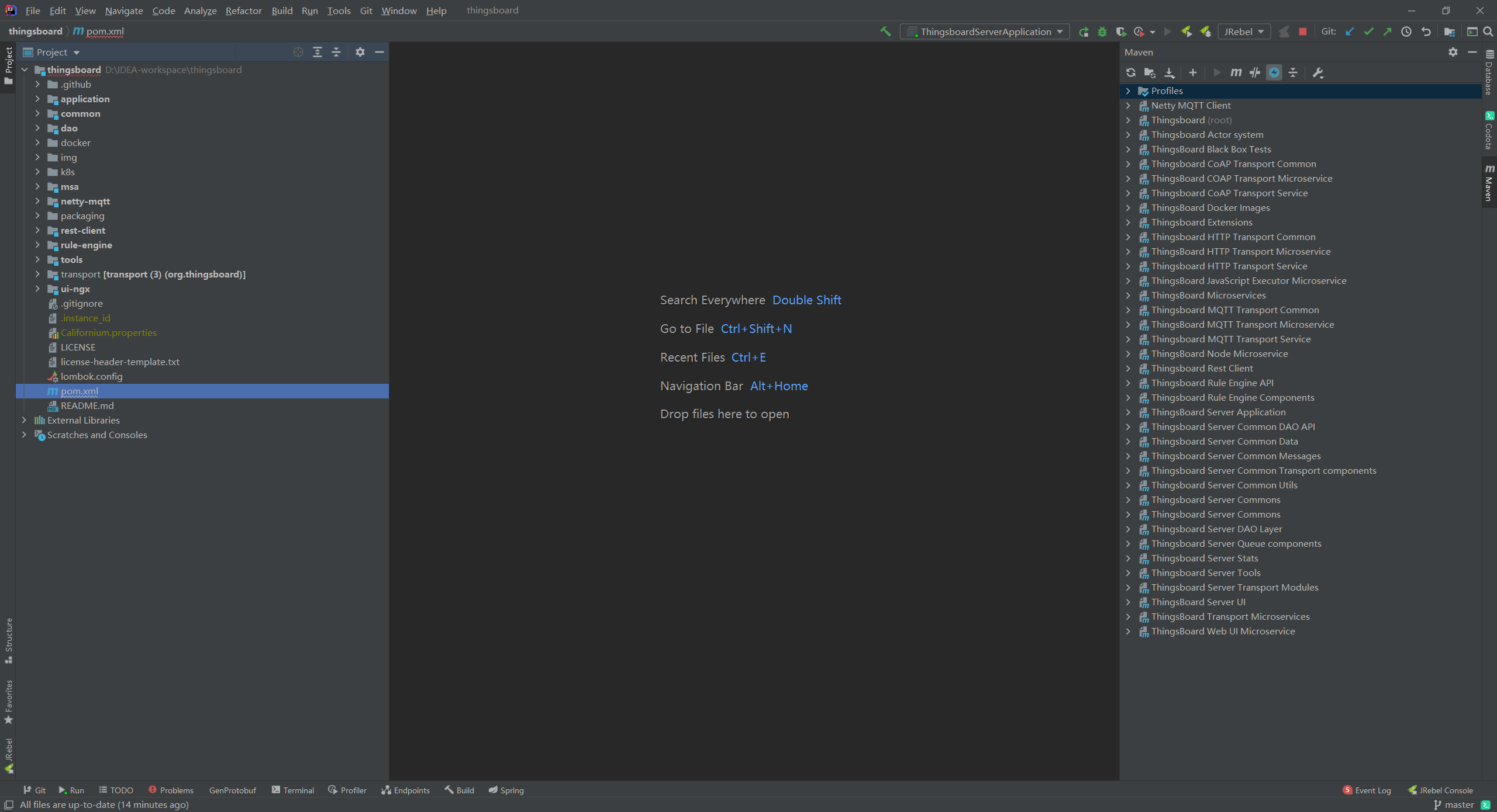 使用 IDEA 配置运行 Thingsboard 3.2.2 版本_idea运行thingsboard-CSDN博客
