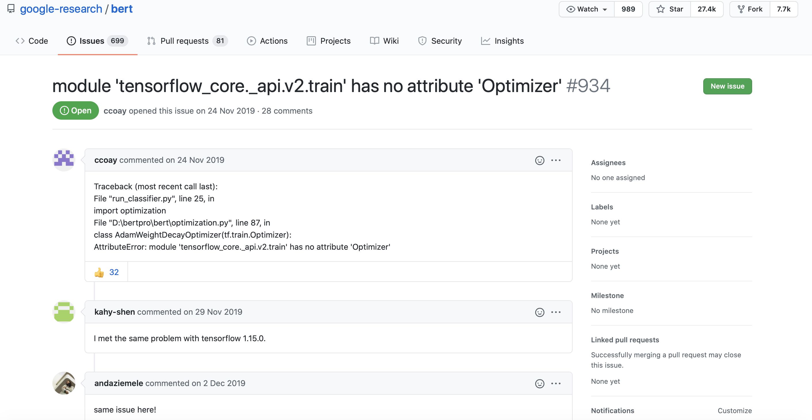 module ‘tensorflow_core._api.v2.train‘ has no attribute ‘Optimizer‘解决方法_module 'tensorflow' has ...