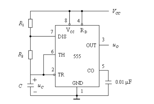 555定时器组成的应用之流水灯_555驱动4017数码管电路实验原理-CSDN博客