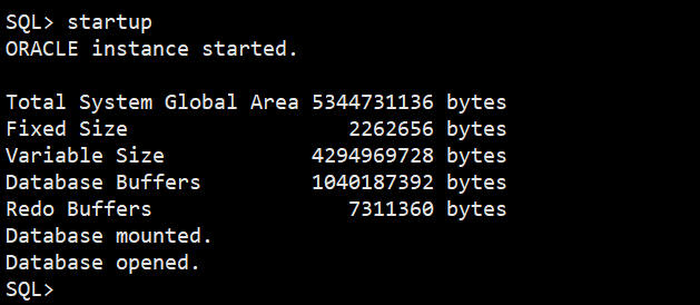 Oracle启动错误:ORA-00821: Specified value of sga_target 2352M is too small, needs to be at least ...