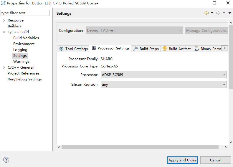 CrossCore Embedded Studio——Managing Build Configurations（五）_crosscoreembeddedstudio-rel2.5.0-CSDN博客
