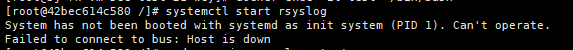 System has not been booted with systemd as init system (PID 1). Can‘t operate. Failed to connect ...
