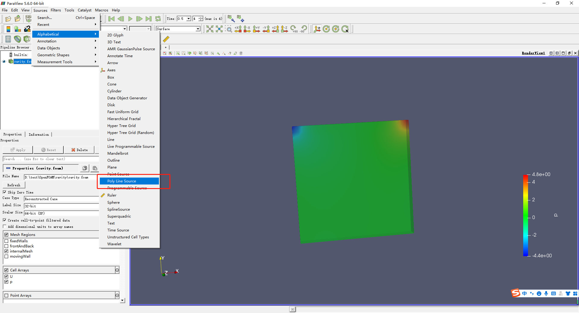 【ParaView教程】第四章 常见问题 —— 怎样在ParaView中绘制变量沿曲线的变化？_plot over line.-CSDN博客