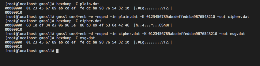 openssl 命令行 sm4 加解密_sm4明文是0123456789abcdeffedcba9876543210,密钥是01234567-CSDN博客