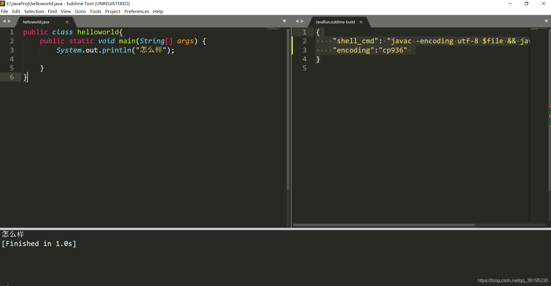 使用sublime Text 3运行java程序(解决中文输出乱码问题)sublime Text 4 编译java 提示信息乱码 Csdn博客