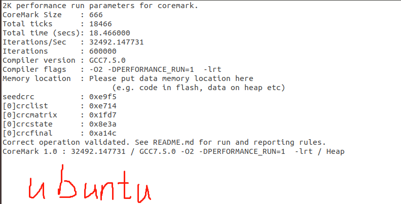 CoreMark移植sylixos+跑分 STM32L053 L071 F407 L151 L476 ubuntu x86 龙芯 2440 M2S025 ft2000_sylixos ...