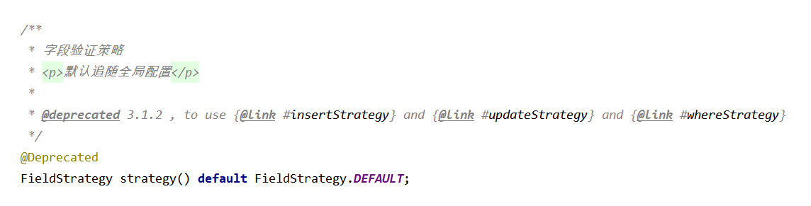 mybatis-plus将字段修改为null_fieldstrategy.ignored废弃-CSDN博客