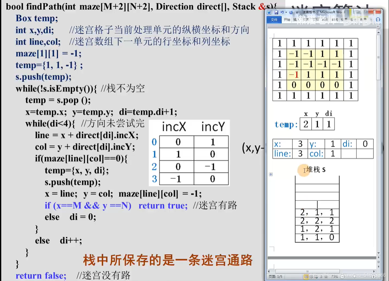 【数据结构】(三)栈堆的应用(dfs算法:迷宫问题)(动态二维数组的创建,nullsptr指针)dfs运用栈 迷宫问题 伪代码和思路 Csdn博客