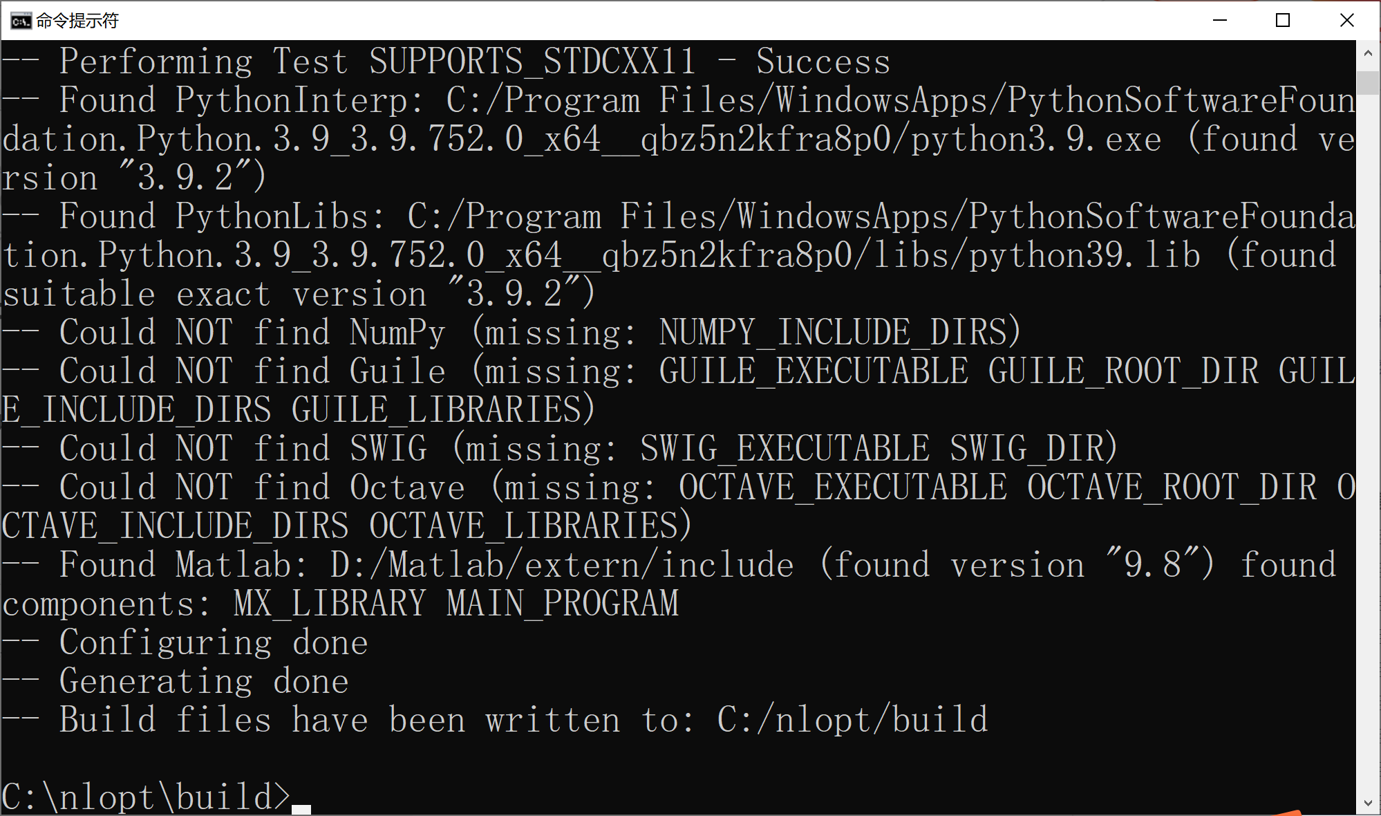 NLopt的windows环境下安装_libnlopt.dll.a-CSDN博客