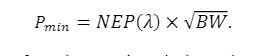 灵敏度，最小可探测量，NEP_能被测量到的最小电场信号-CSDN博客