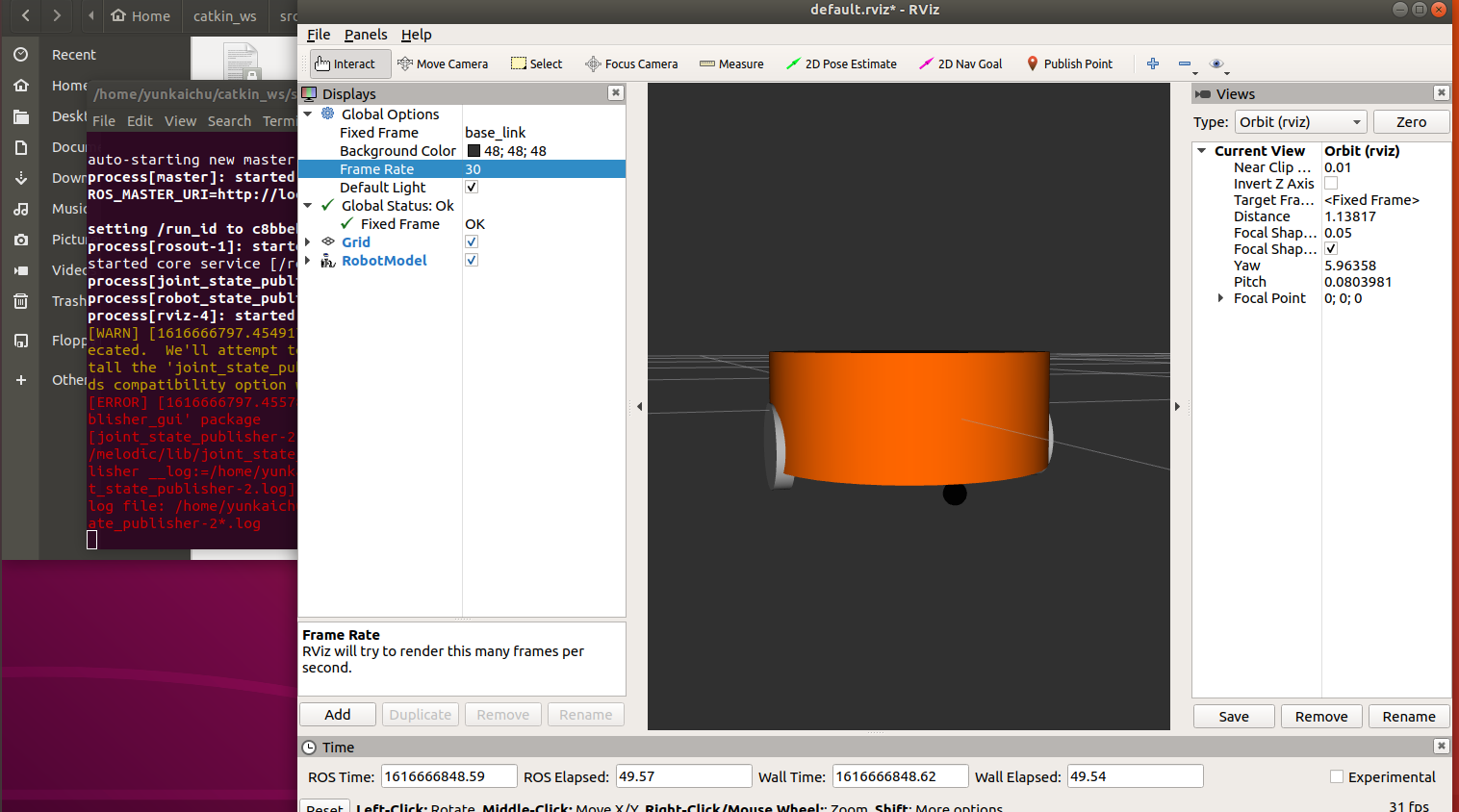 机器人URDF模型优化及ArbotiX+Rviz仿真_urdf abortix-CSDN博客
