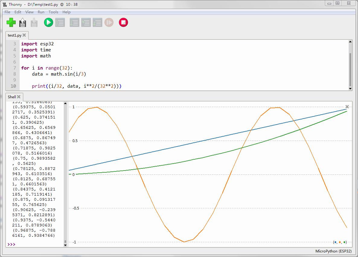 Thonny开发环境中显示数据曲线_thonny machine-CSDN博客
