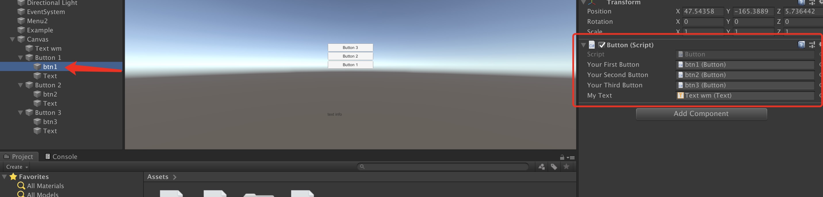 Unity 点击Button改变Text的显示内容_unity bottom text_哆啦美爱喝甜牛奶的博客-CSDN博客