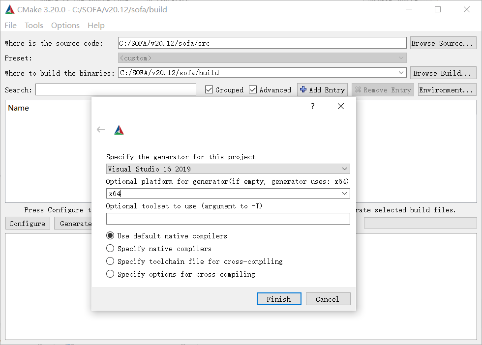 在win10下的SOFA v20.12下载安装_sofa库下载_spnever的博客-CSDN博客