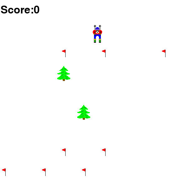 小游戏-滑雪者（python, pygame）-CSDN博客