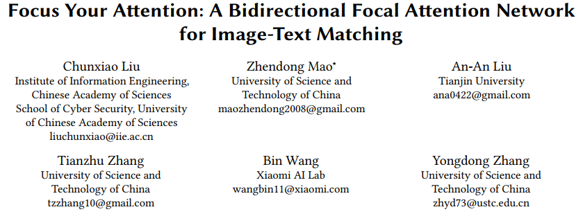 Focus Your Atention: A Bidirectional Focal Atention Network for Image ...