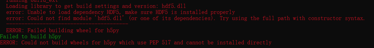 由于Unable to load dependency HDF5, make sure HDF5 is installed properly 无法安装Keras 解决办法！-CSDN博客