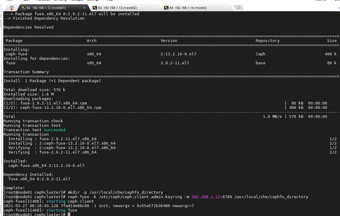 Ceph分布式文件系统集群搭建详解_public和cluster-CSDN博客