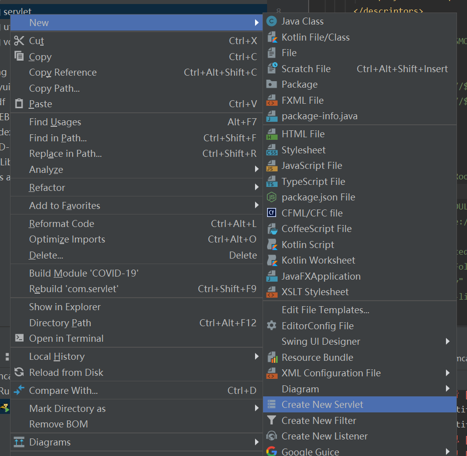 Intellij Idea Right Click Cant Create A Servlet Solution Programmer Sought 0717