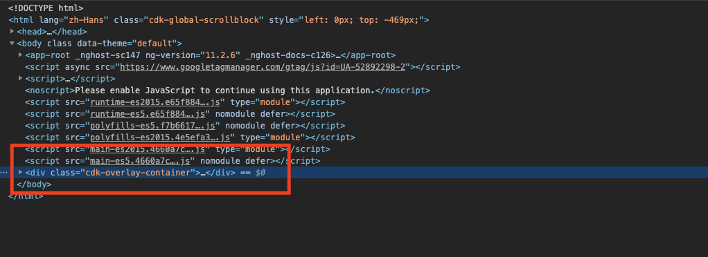 Angular学习笔记87：修改NG-ZORRO中Modal、Dropdown等组件挂载DOM_cdk-overlay-container ...