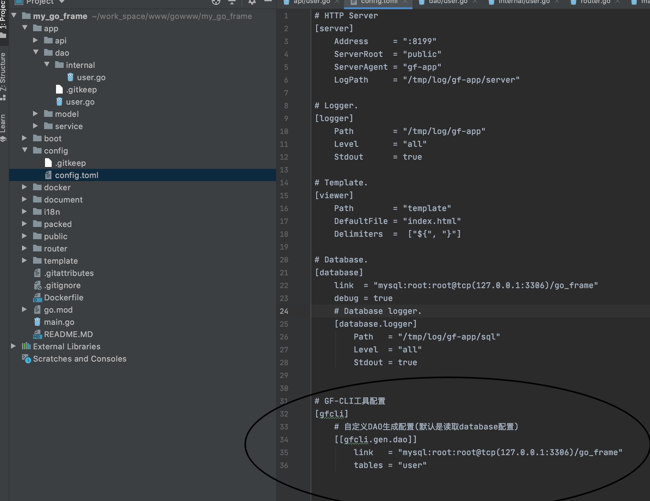 快速开始Go-frame的使用（一）_goframe gf-cli tables-CSDN博客