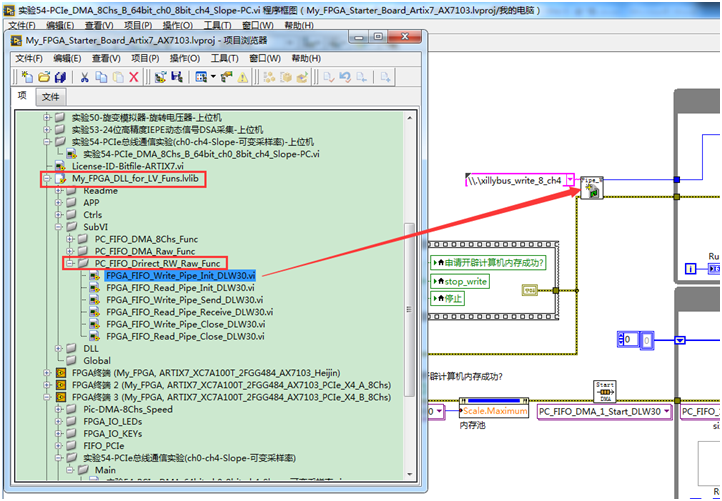 Labview Fpga Pcie开发讲解 实战篇：实验61：pcie Dma8位adc（模拟数据采集卡）labvie用fpga数据采集 Csdn博客