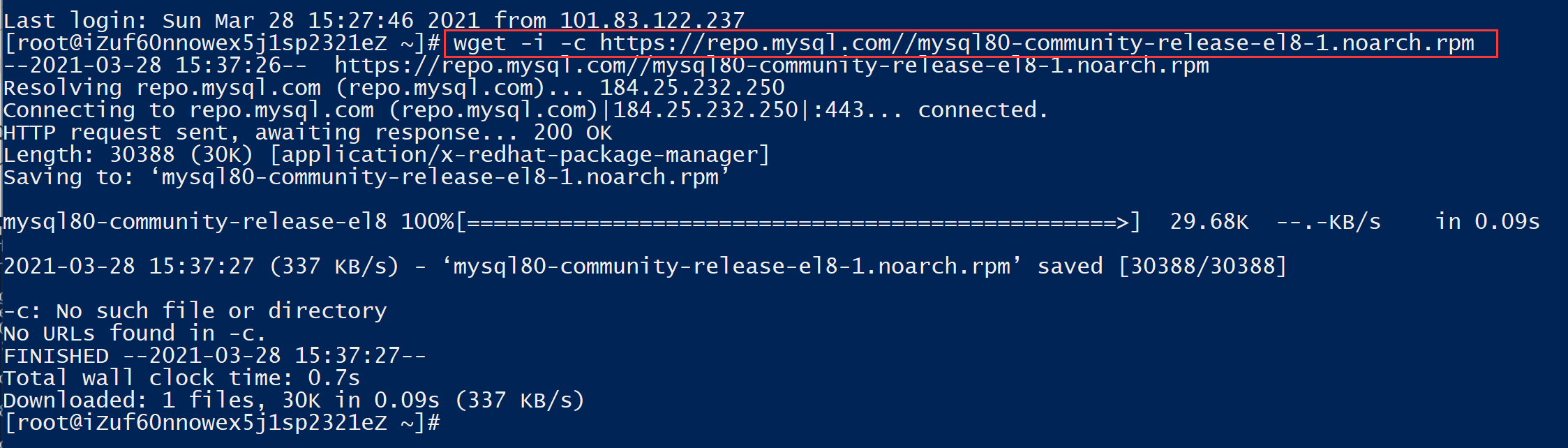 阿里云ECS云服务器--安装部署MySQL(图文)_阿里云ecs安装mysql-CSDN博客