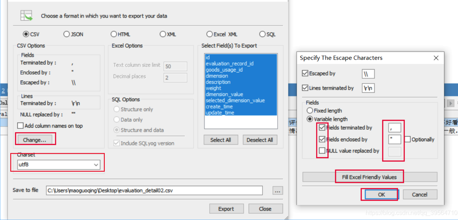 Sqlyog 和 Navicate For Mysql 的导出导入cvs数据文件步骤 及注意事项sqlyog导入csv文件有什么要求 Csdn博客