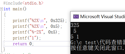 C语言中printf打印形式(%02X, %2X, %-2X, %.nf, %m.nf, %e, %m.ne, %2d, %-2d, %02d, %.2d)_printf %.2x-CSDN博客
