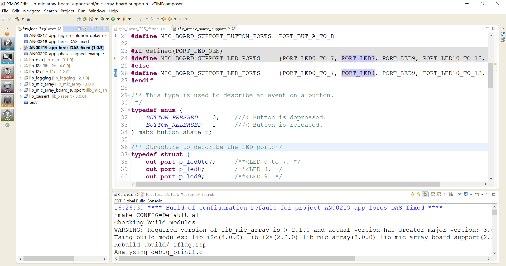 XMOS 开发探索3-麦克风拾音_xef216-512-tq128-CSDN博客