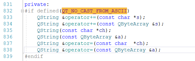 关于“C2248 QString::QString 无法访问private成员的问题”_linux qstring::qstring(const char*) is private wit ...