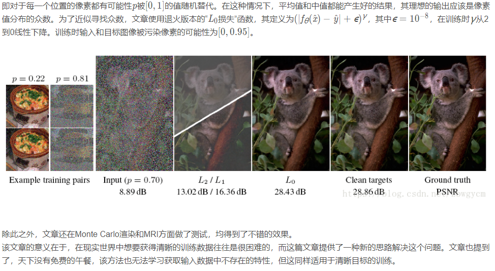Noise2Noise: Learning Image Restoration without Clean Data-CSDN博客