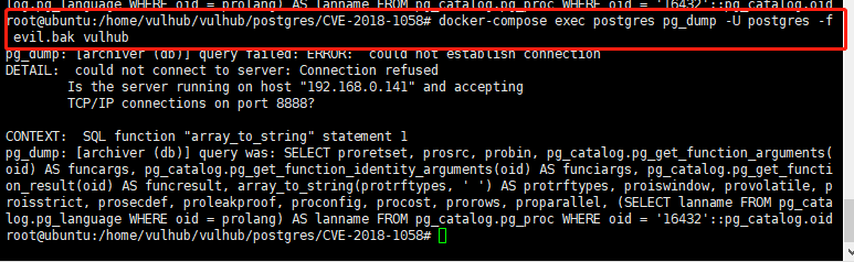 P6 利用Vulhub复现漏洞 -PostgreSQL 提权漏洞（CVE-2018-1058）_cve-2018-10589-CSDN博客