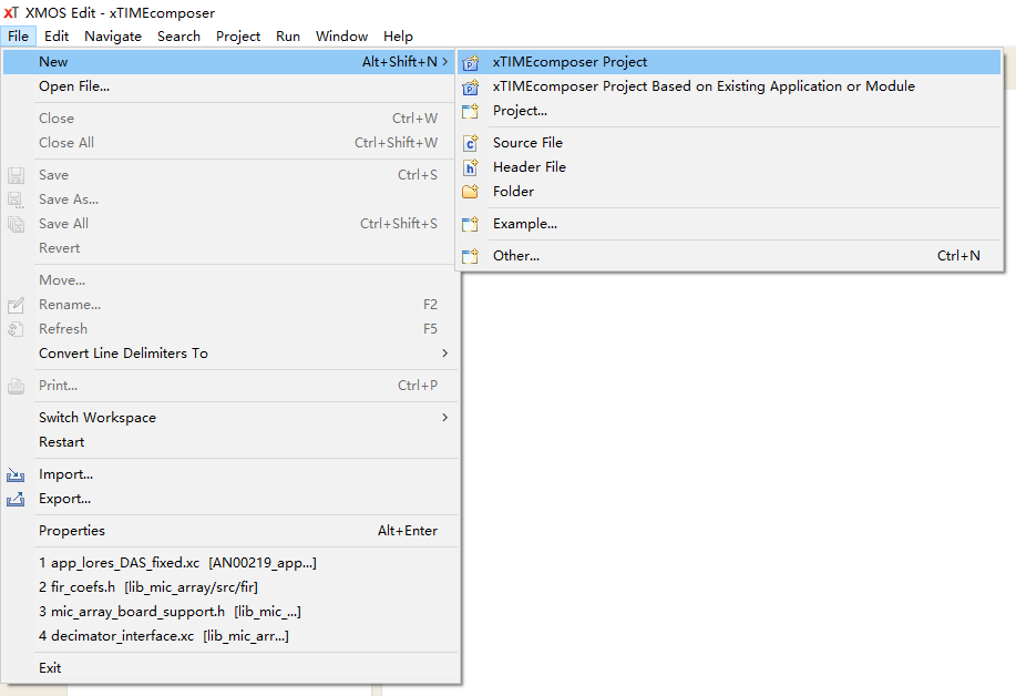 XMOS 开发探索0- 新建工程，刷入程序_xmos开发工具使用教程-CSDN博客