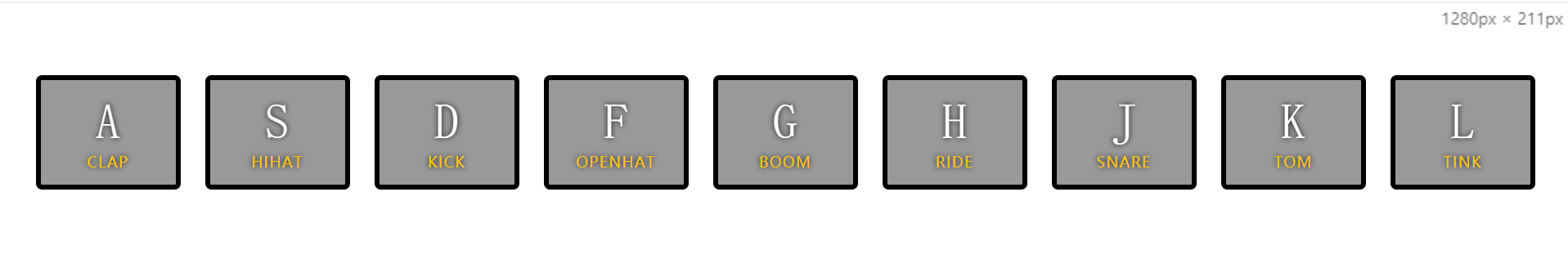 一个月纯 JS 挑战——JavaScript30（1）——纯 JS 模拟敲鼓效果_javascript30 master-CSDN博客