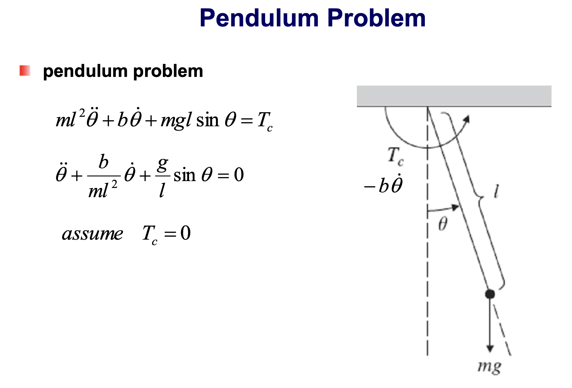 学习笔记----matlab 中的 钟摆问题（ode45）_pendulum matlab-CSDN博客