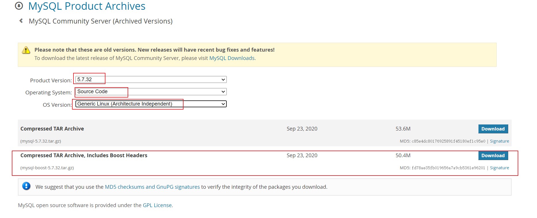 MySQL：CentOS 7 源码编译安装MySQL 5.7.32_5.7.32-log source distribution-CSDN博客