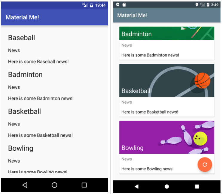 CodeLab：Android fundamentals 05.2:Cards and colors - Programmer Sought