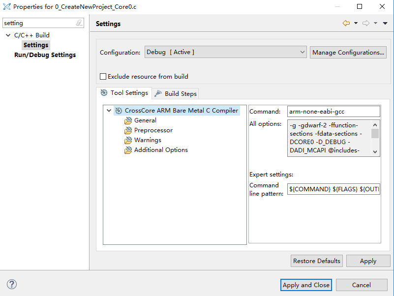 CrossCore Embedded Studio——Managing Build Configurations（五）_crosscoreembeddedstudio-rel2.5.0-CSDN博客