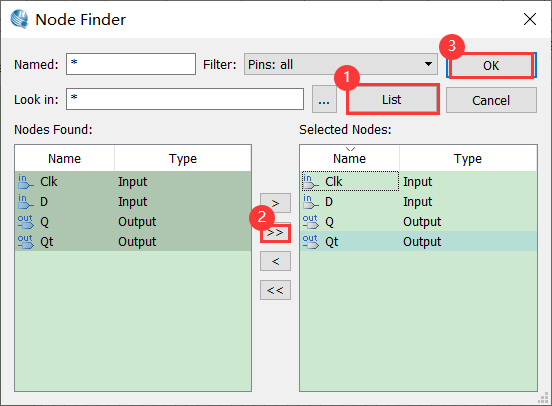 Quartus使用基础——D触发器仿真与时序波形验证_vwf时序电路怎么仿真-CSDN博客