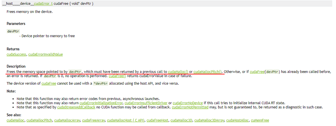 CUDA编程入门之处理Device显存的三个CUDA API_cuda osddevice-CSDN博客
