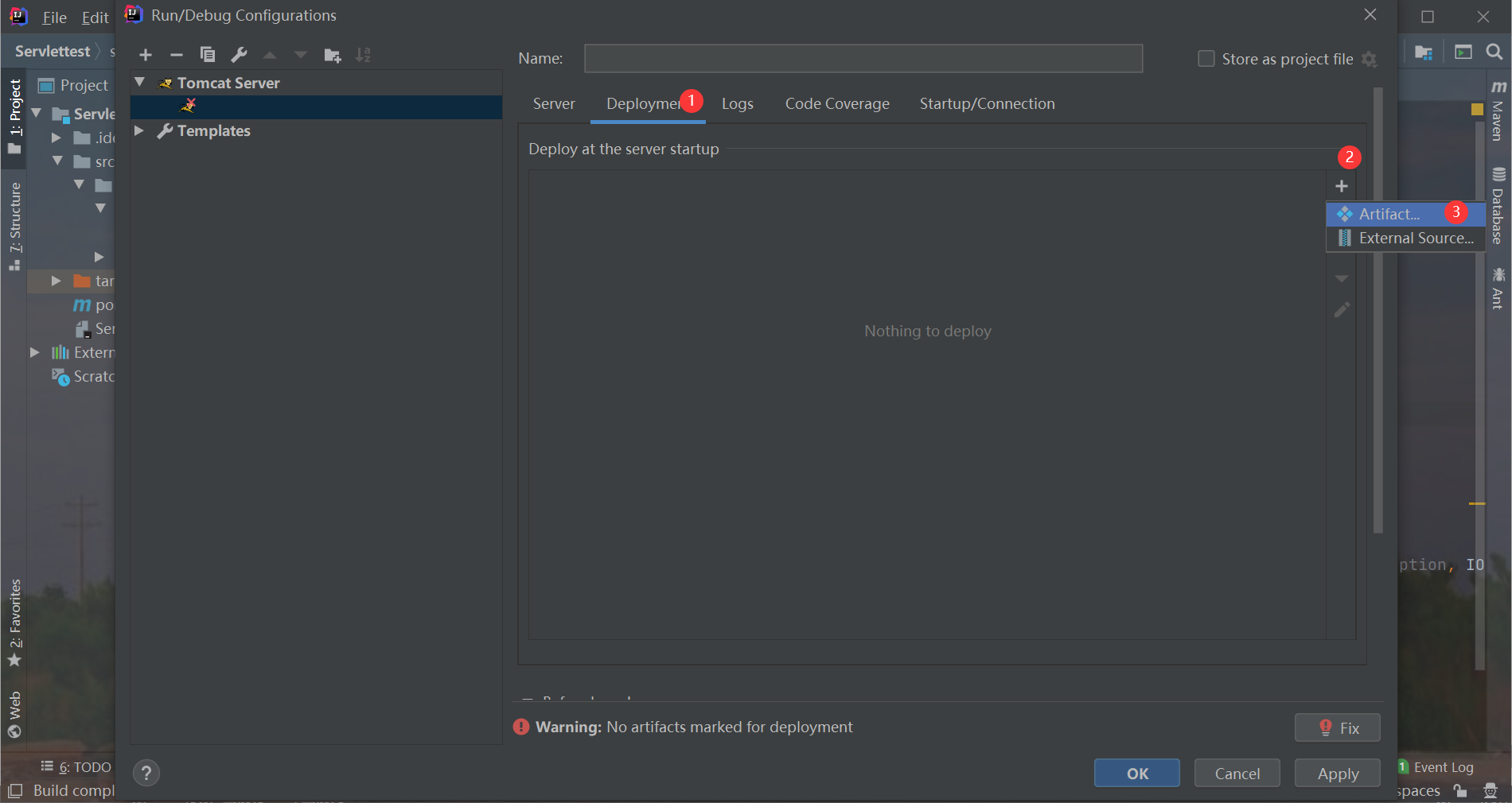 全网最简单的Servlet项目创建+两种运行方式！！_手工创建和运行一个servlet-CSDN博客