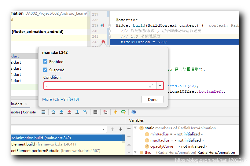 【flutter】flutter 调试 Debug 调试窗口 手机日志信息查看 设置普通断点 设置表达式断点 Flutter Debug Csdn博客 5027