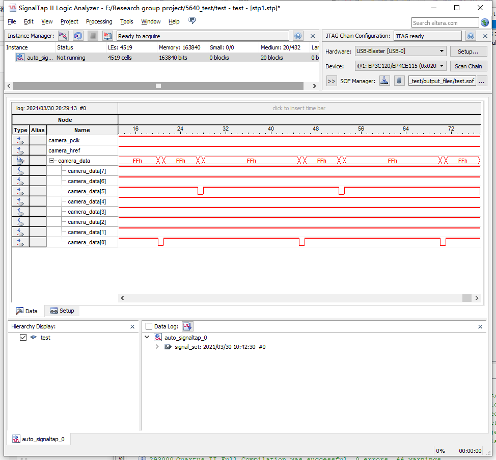 Quartus中signaltap中的waiting for clock-CSDN博客