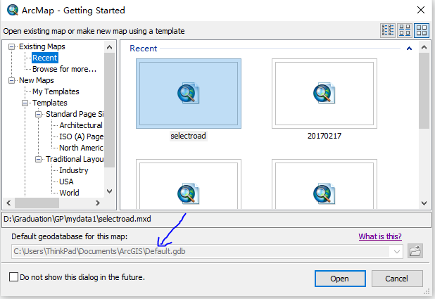 在ArcMap中修改默认数据库(Default.gdb)的存储路径-CSDN博客